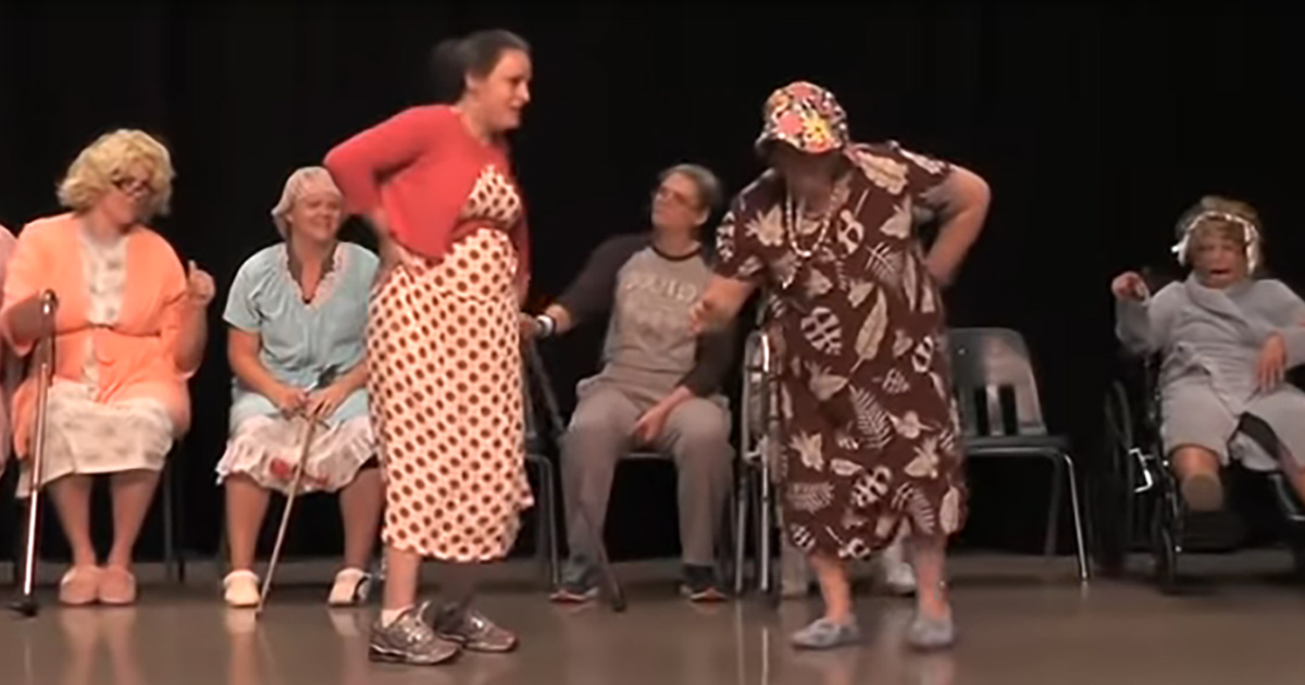 Dancing Grannies Trade Walkers for Wicked Dance Moves at Talent Show ...