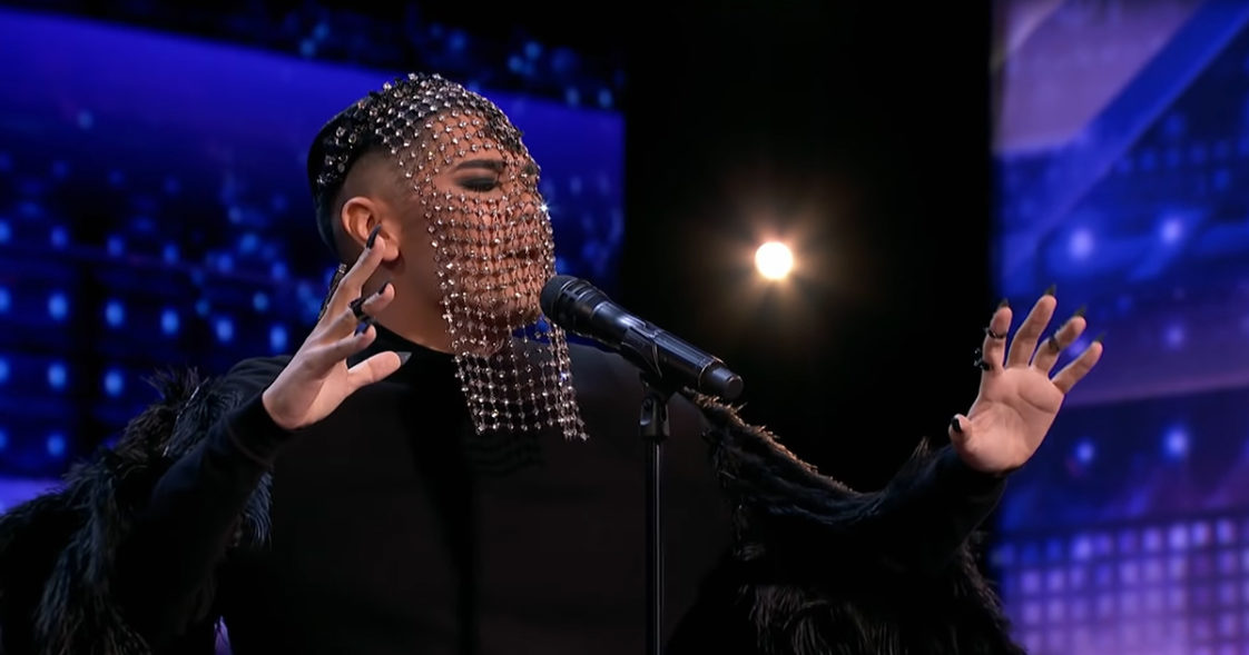 Mysterious Masked Singer Sheldon Riley Gives Chills in Dramatic AGT ...