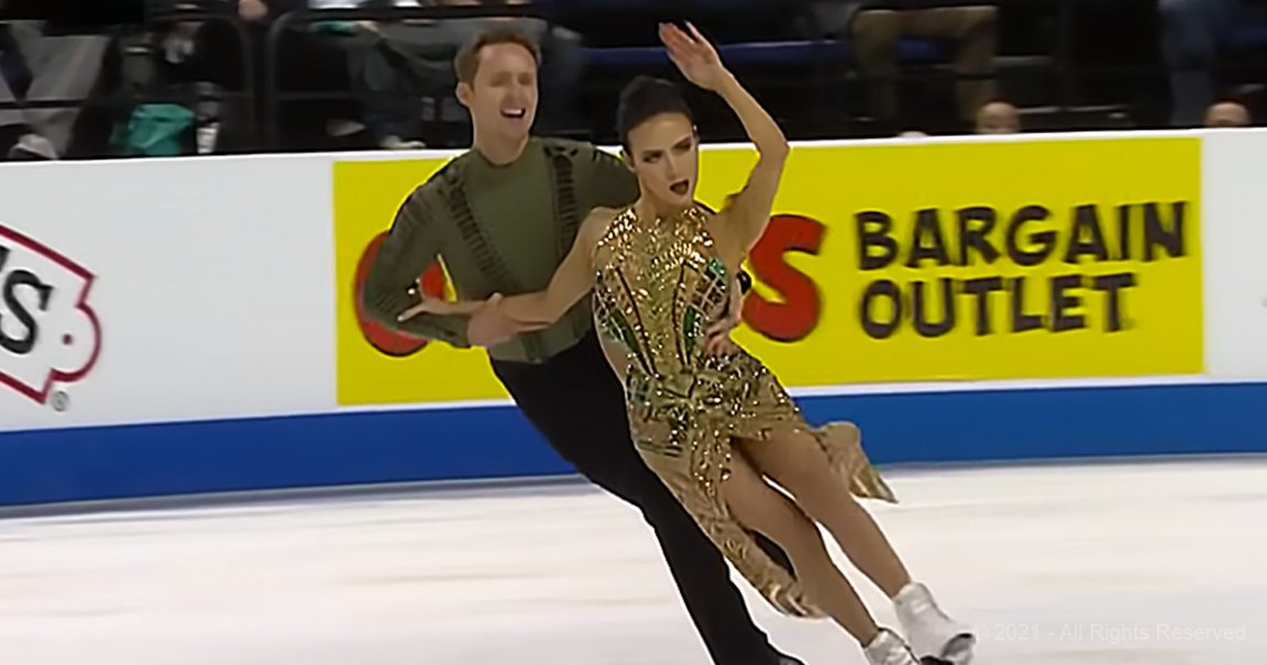 Charismatic ice-skating couple has crowd on the edge of their seats ...